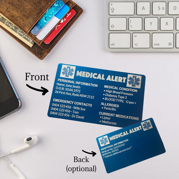 Medical Alert - ID Card – Sweet Treasures Australia
